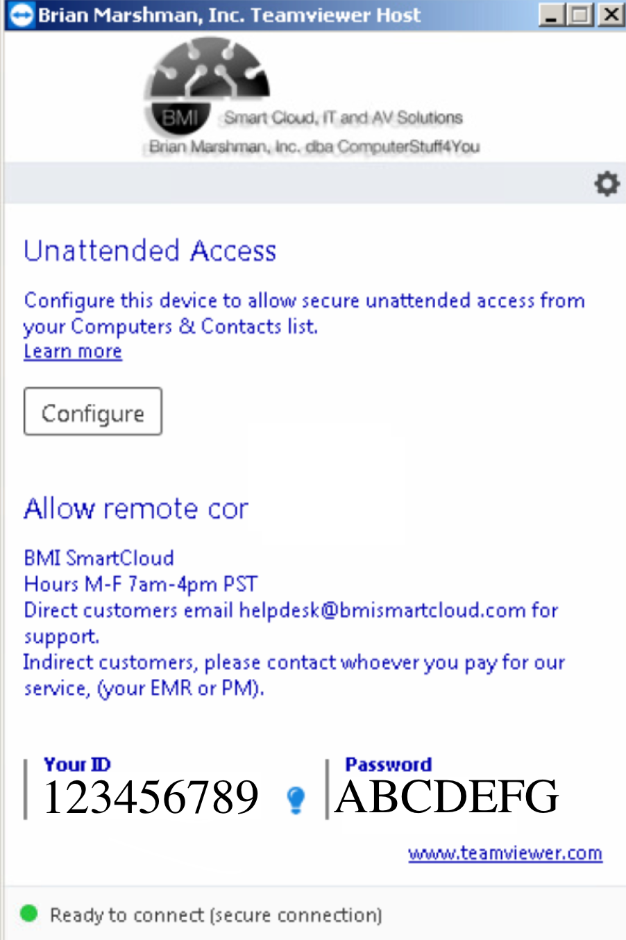 TeamViewer Help - BMI SmartCloud
